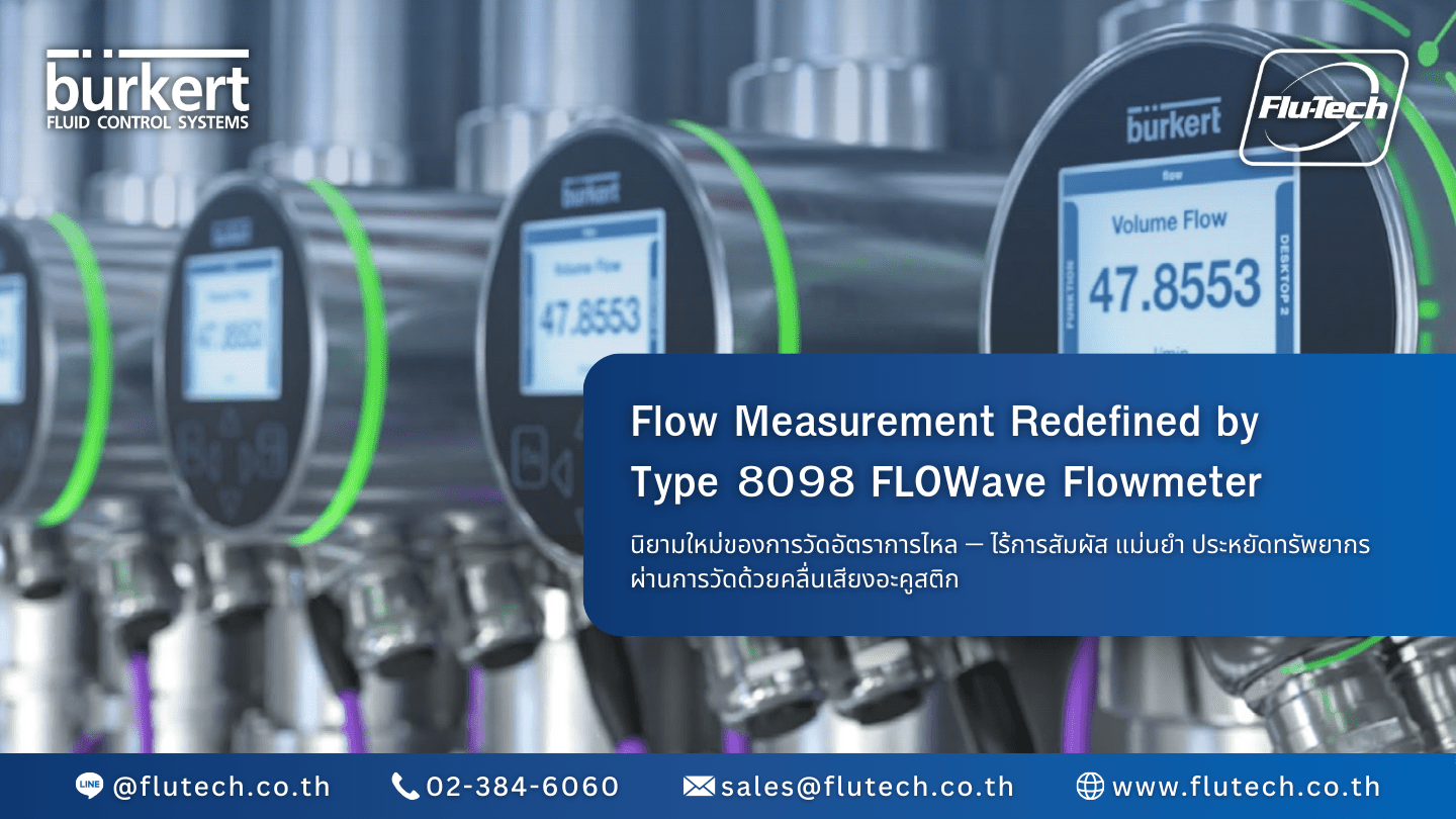 Burkert | Flow Measurement Redefined by Type 8098 FLOWave Flowmeter ...